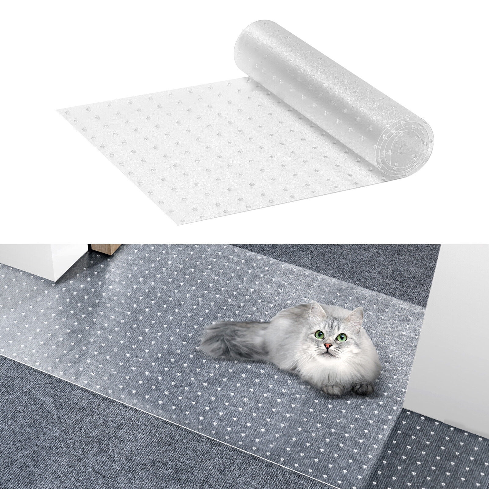 YTBW Carpet Protector 15 In X 4 Ft Pet Scratch-Proof Pvc Home Office ...