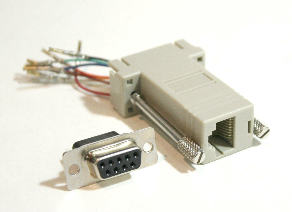 YTBW Db9 Female To Rj45 8 Conductor Crimp Pinout Modular Adapter ...