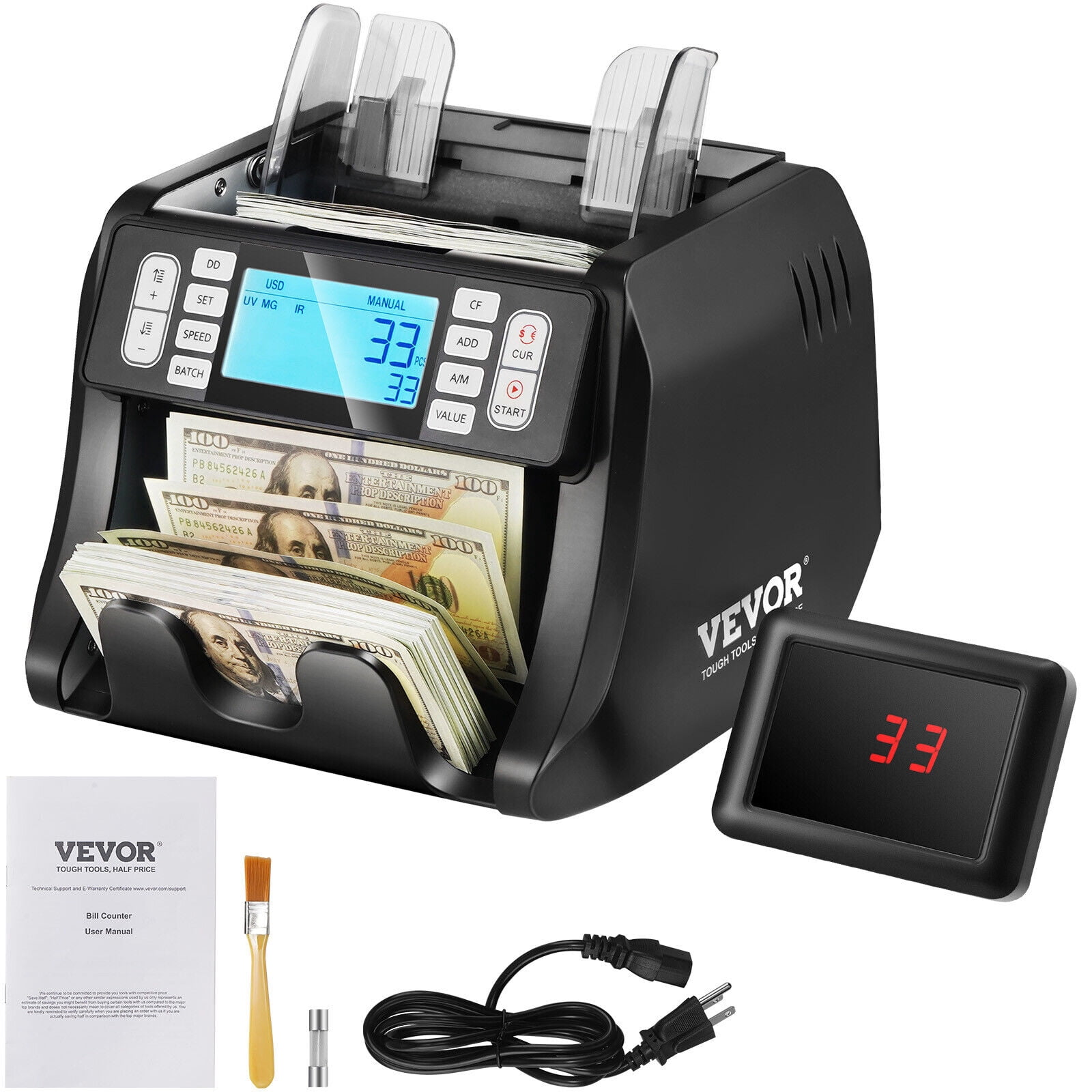 YTBW Money Counter Machine Bill Counter With Uv Mg Ir Dd Counterfeit ...