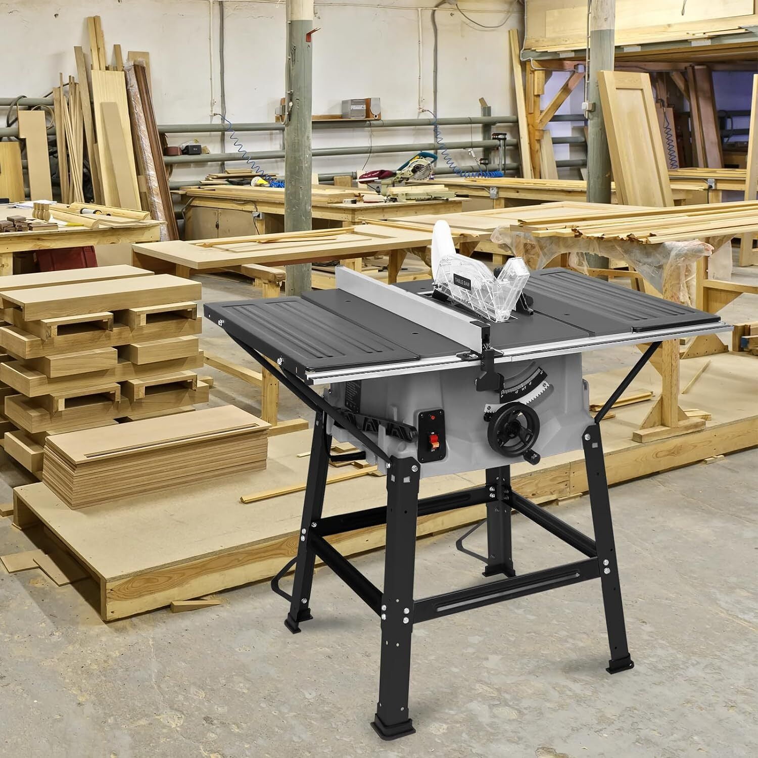 YTBW Portable 10Inch Table Saw With Port For Connecting Dust Collector ...