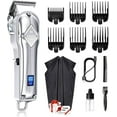 YTBW Professional Trimmers Hair Clippers Barber Shaving Kit 6 Guard ...