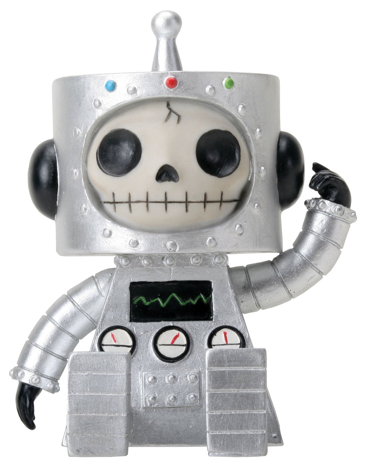 YTC Sitting Furrybones Chip Robot Skull Face in Full Costume with Hood ...