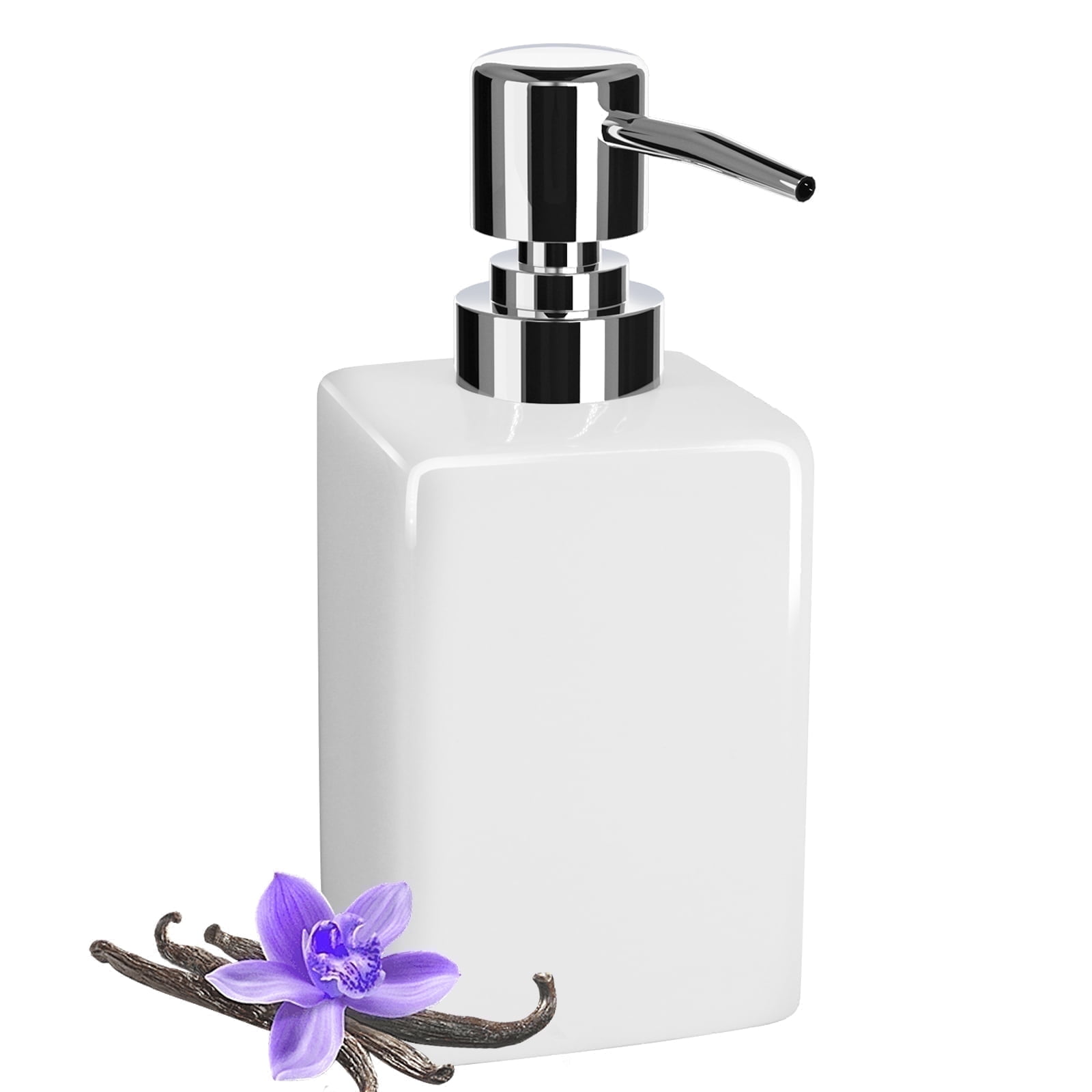 Practical Ceramic Soap Dispenser, 11-Ounce Liquid Dispenser, Portable ...