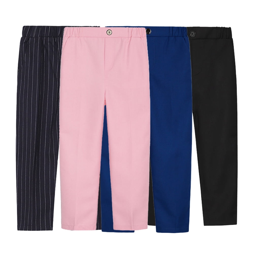 YTDSCS 1-14Years Toddler Kids Boys Flat Front Dress Pants Youth Boys ...