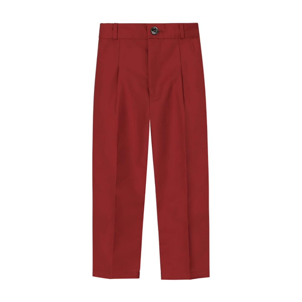 YTDSCS Baby Toddler Boys Dress Pants Solid Color Suit Pants Kids Boys ...