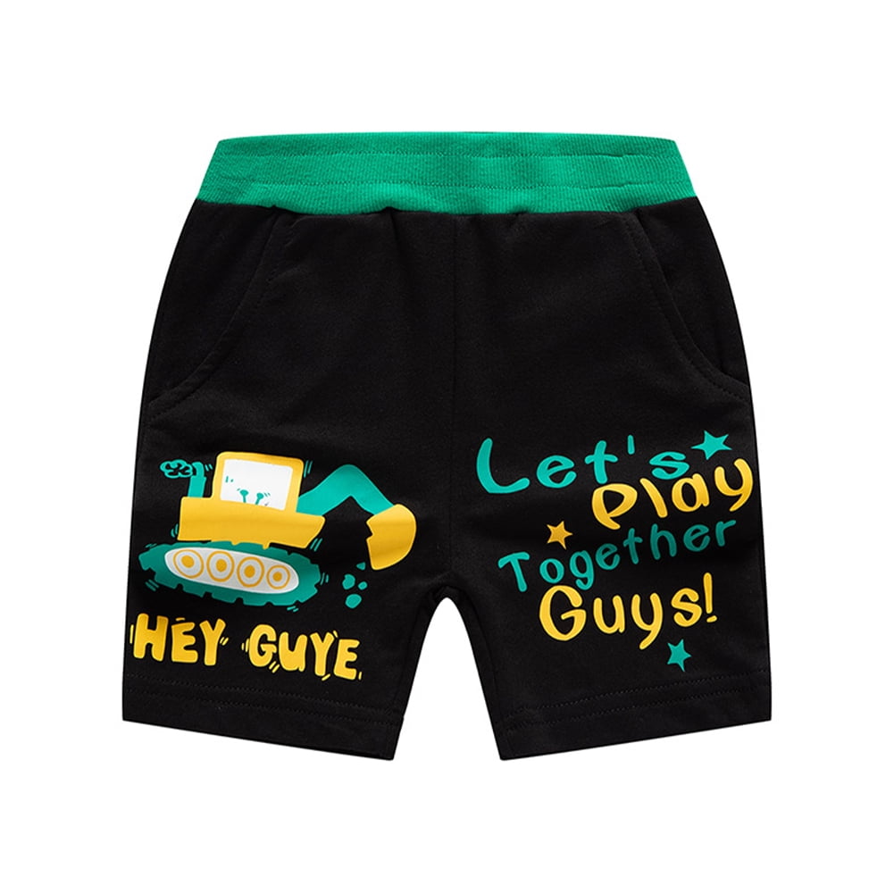 YTDSCS Kids Baby Boys Summer Shorts 1- 8 Years Toddler Cartoon Car ...