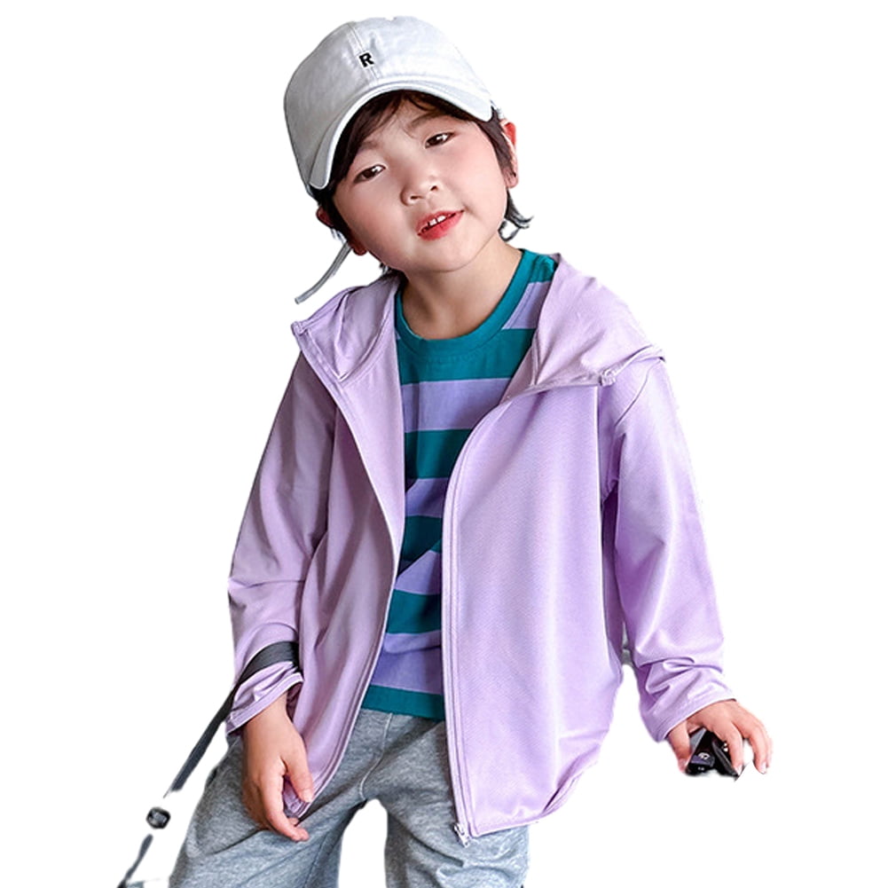 YTDSCS Kids Toddler Boys Girls Silk Sun Protection Hoodie T-Shirt Long ...