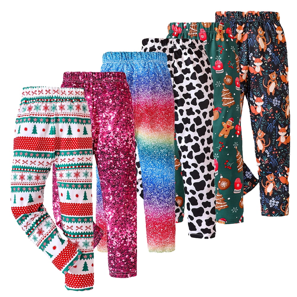 YTDSCS Kids Toddler Floral Print Leggings for 1-9 Years Girls Cotton ...