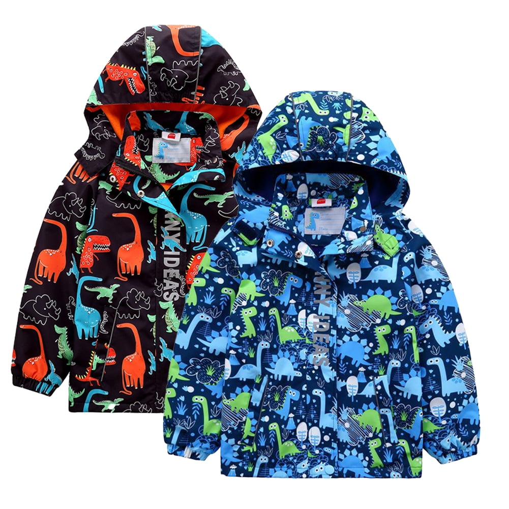 YTDSCS Kids Toddler Hooded Rain Jackets for Boys Girls 3-10Y Baby ...