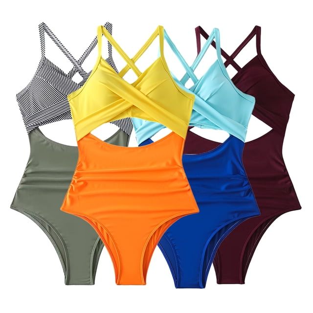 YTDSCS Swimwear One Piece Swimsuit Bathing Suits Comfortable for Women ...