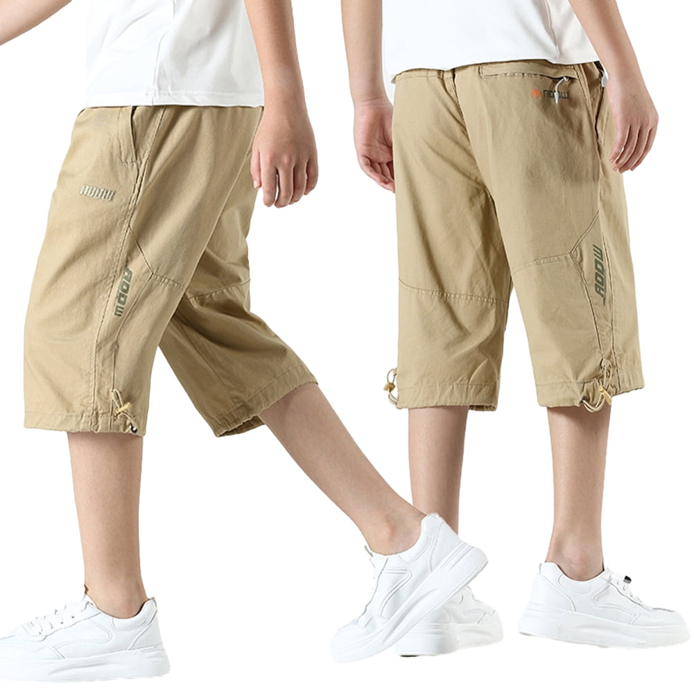 YTDSCS Teen Kids Shorts for Boys Summer Cotton Shorts Pants Youth ...