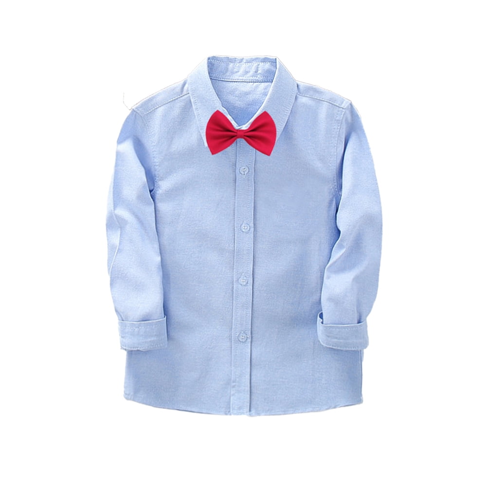 YTDSCS Toddler Boys School Uniform Dress Shirt for Kids Long Sleeve ...