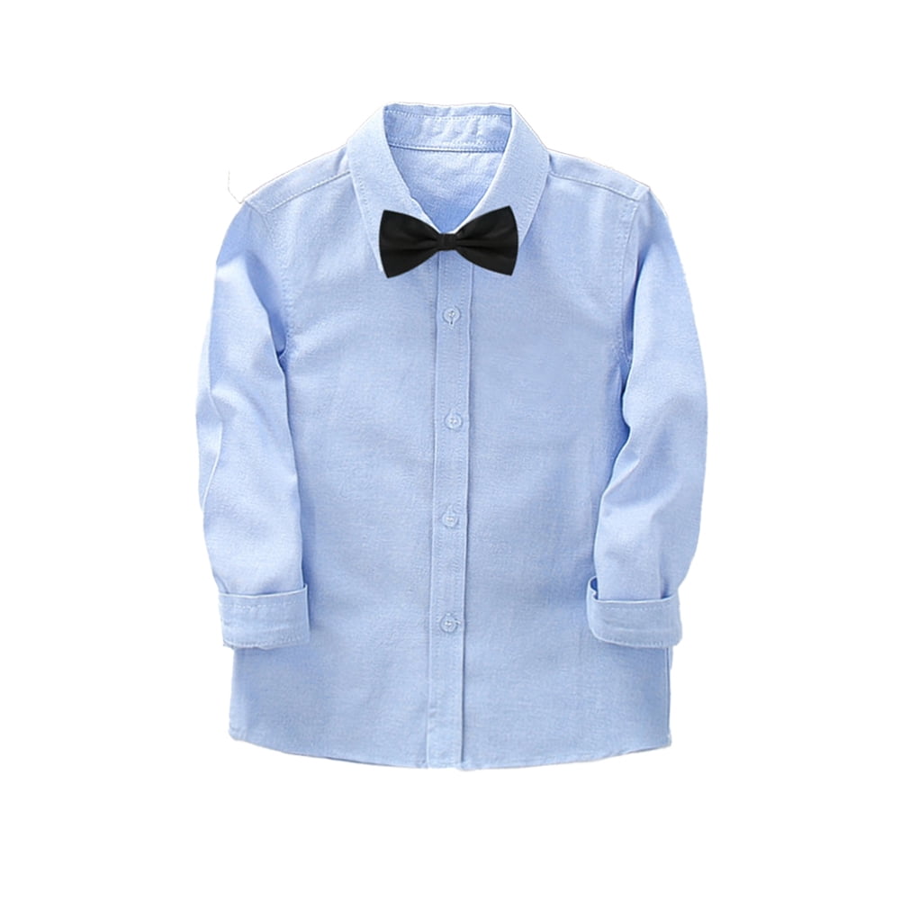 YTDSCS Toddler Boys School Uniform Dress Shirt for Kids Long Sleeve ...