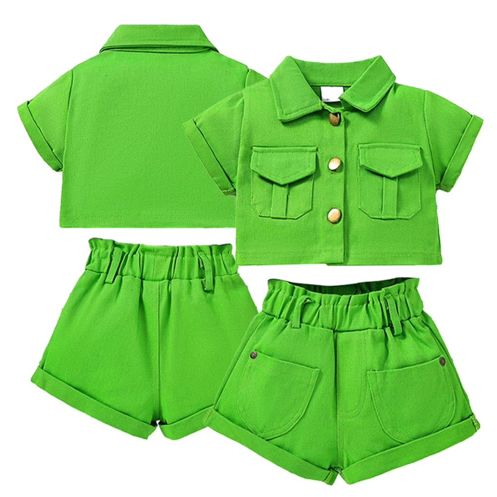 YTDSCS Toddler Girls Clothes Summer Short 2PCS Outfit for Kids Short ...