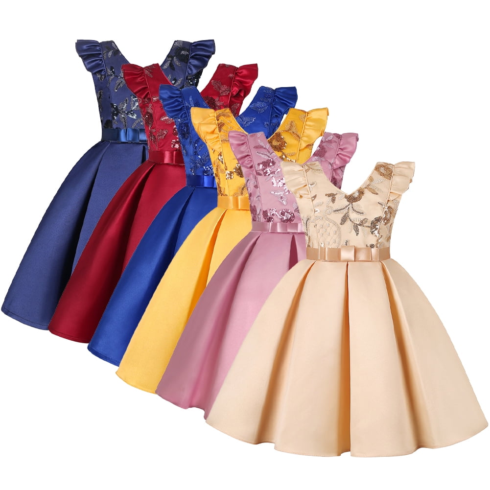 YTDSCS Toddler Kids Girls Princess Dresses Summer Dress 2-10Years Old ...