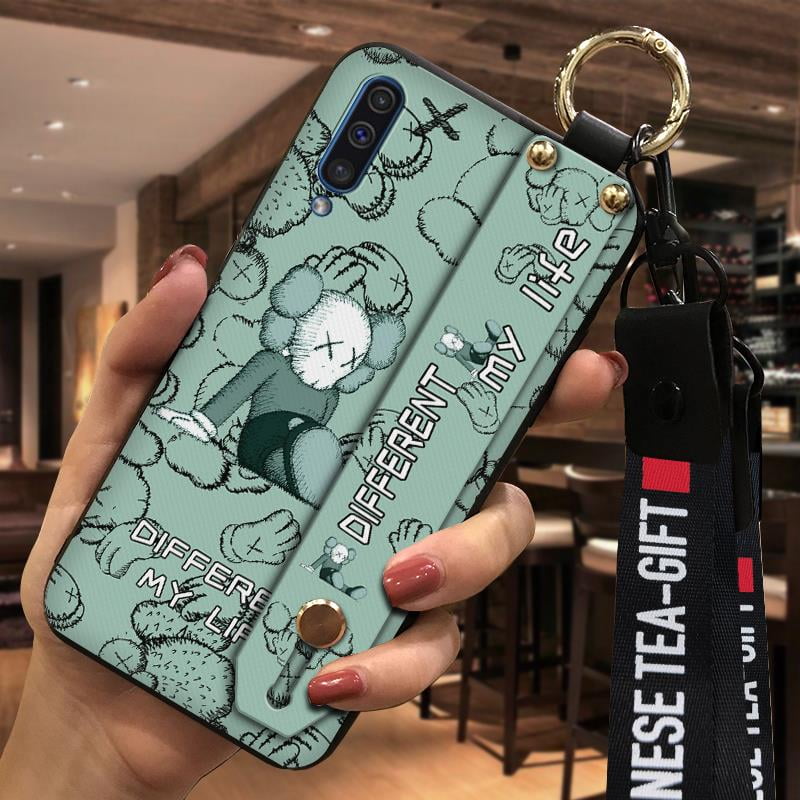 YTF-Phone Case For Samsung Galaxy A50, Silicone Wristband Kickstand ...