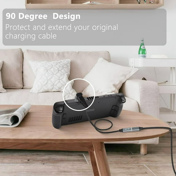 YTGRF-0.25M 90 Degree USB C Cable, Up & Down Angle USB3.1 Gen2 USB Type ...