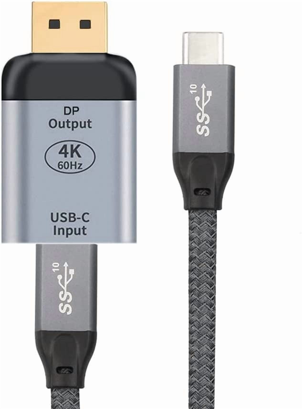 YTGRF-10Gbps 100W Cable USB-C Type C Female Source to Displayport DP ...