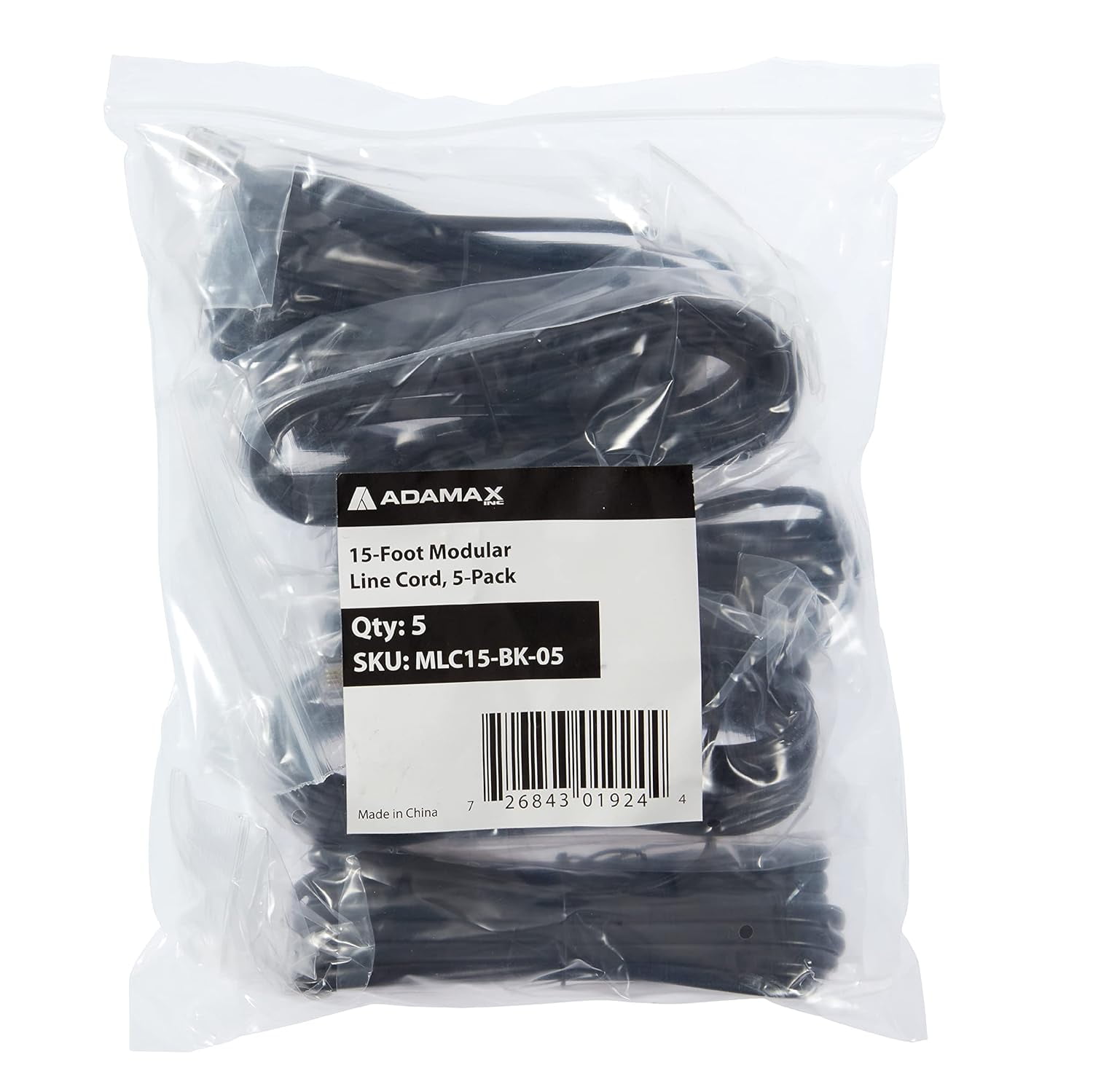 YTGRF-15 ft Telephone Extension Cord, with RJ11 (6P4C) Connectors ...