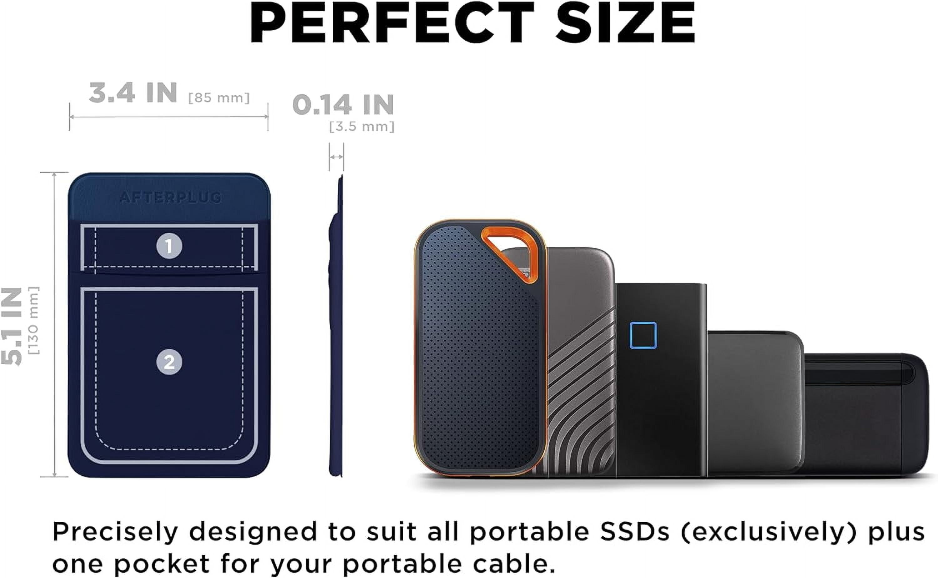 YTGRF-2-Pocket Adhesive Pouch for Laptop, Compatible with External ...