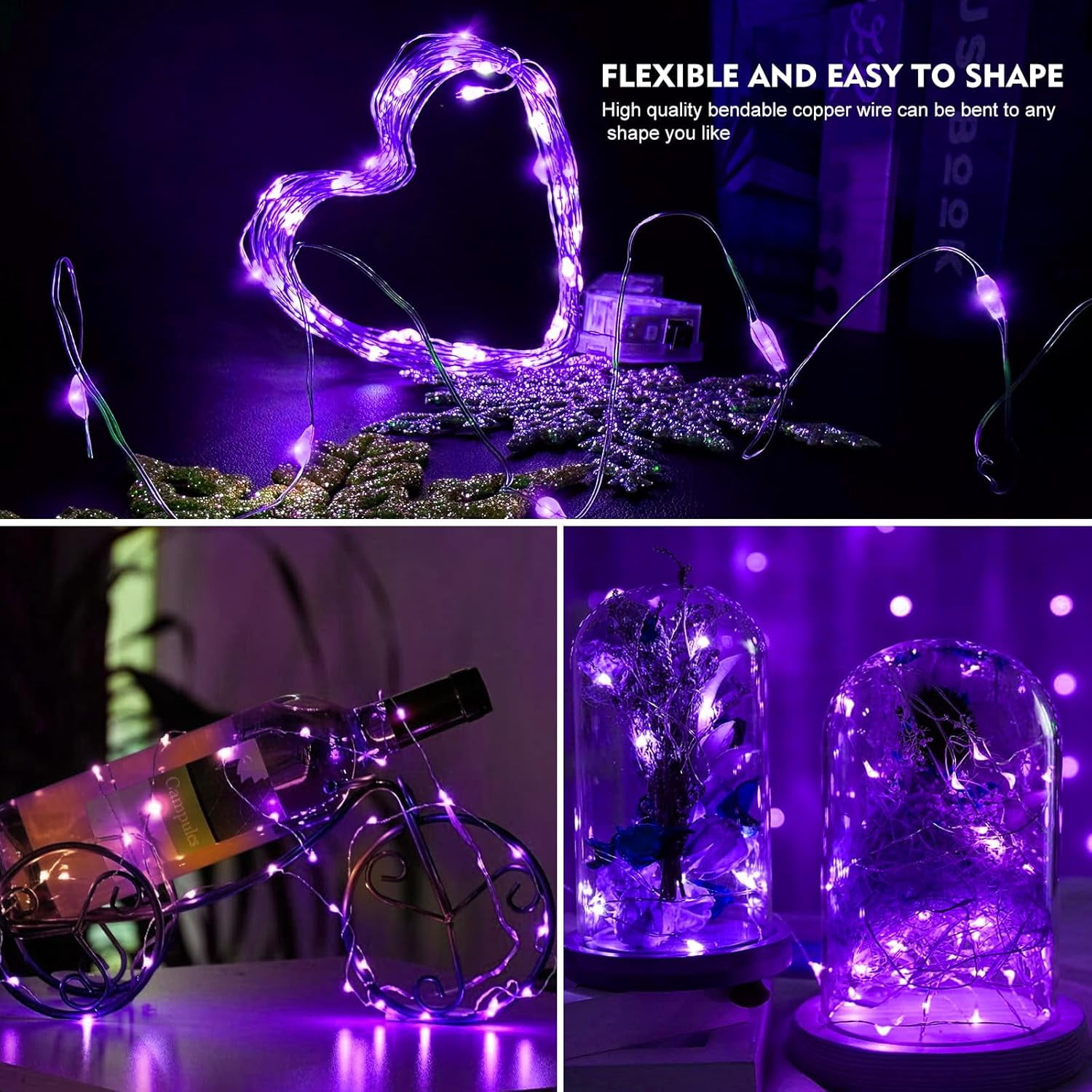 YTGRF-24 Pack LED Fairy Lights Battery Operated, String Lights ...
