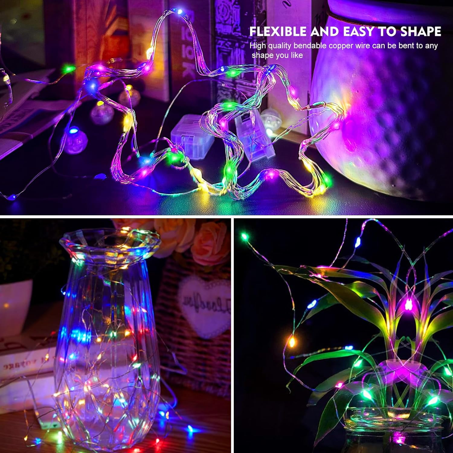 YTGRF-24 Pack LED Fairy Lights Battery Operated, String Lights ...