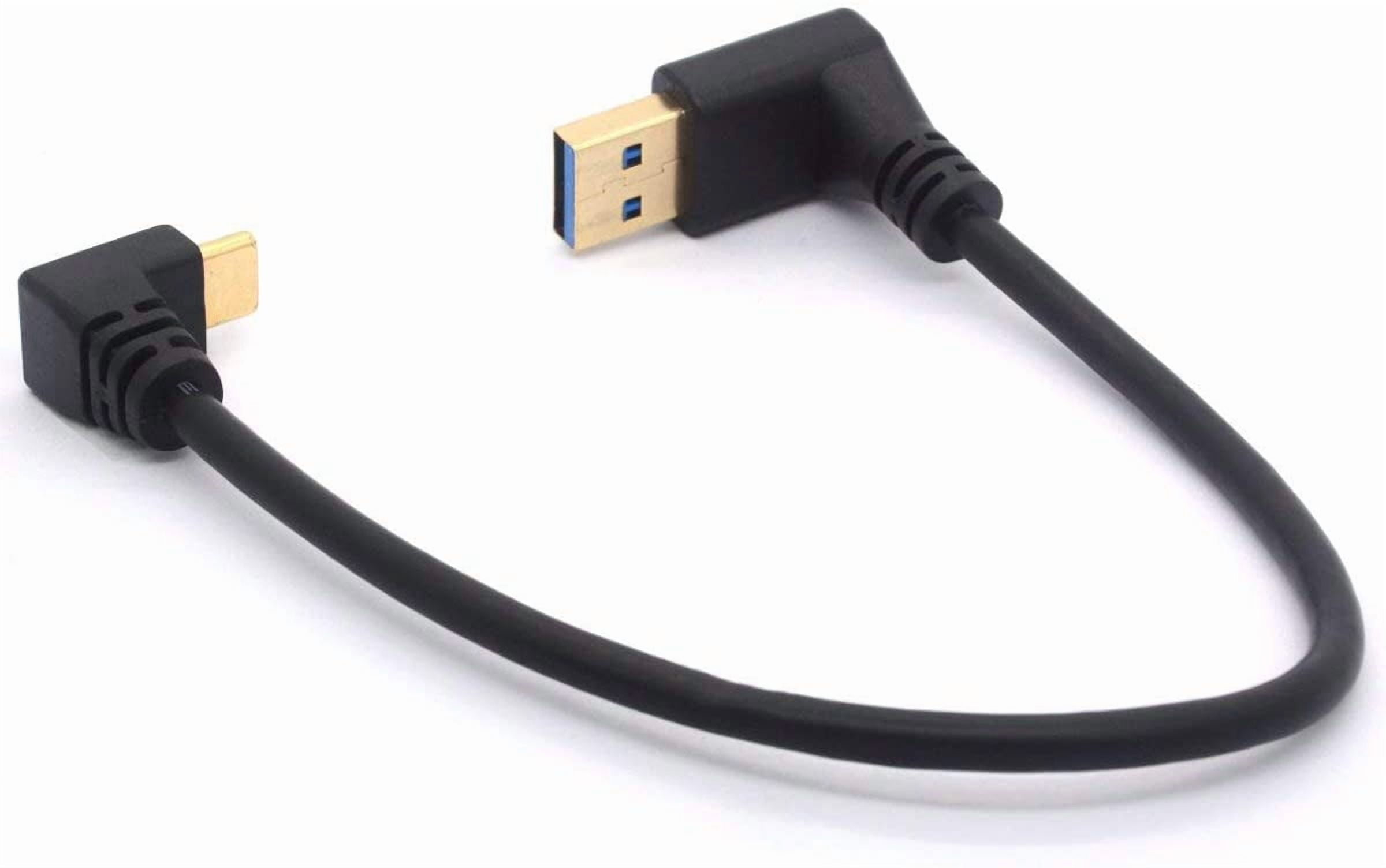YTGRF-25CM USB Type C Extension Cord Gold Plated USB 3.0 Male to 90 ...
