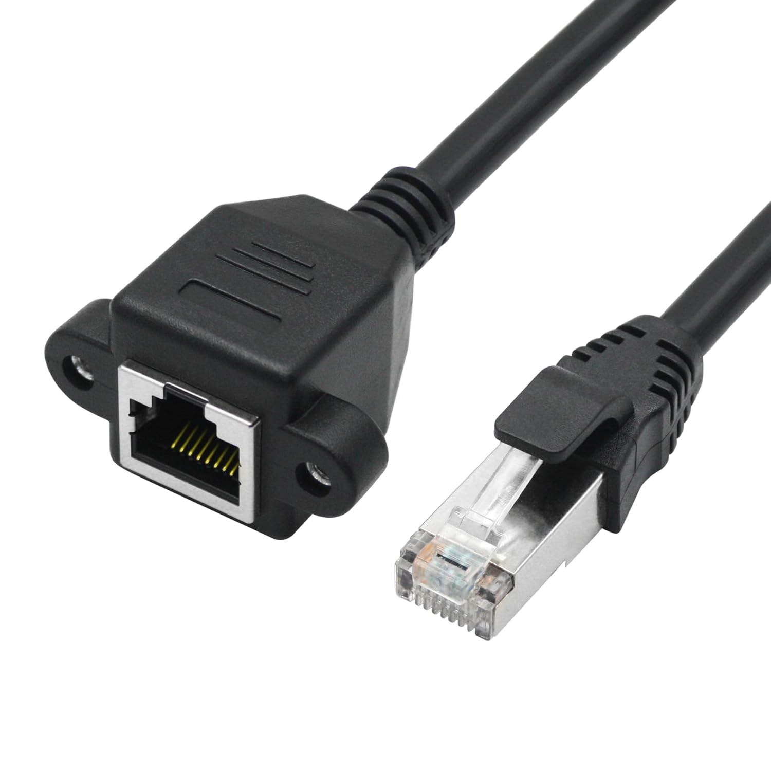 YTGRF-2Pcs Cat6 Ethernet Extension Cable 2FT, RJ45 Male to Female ...