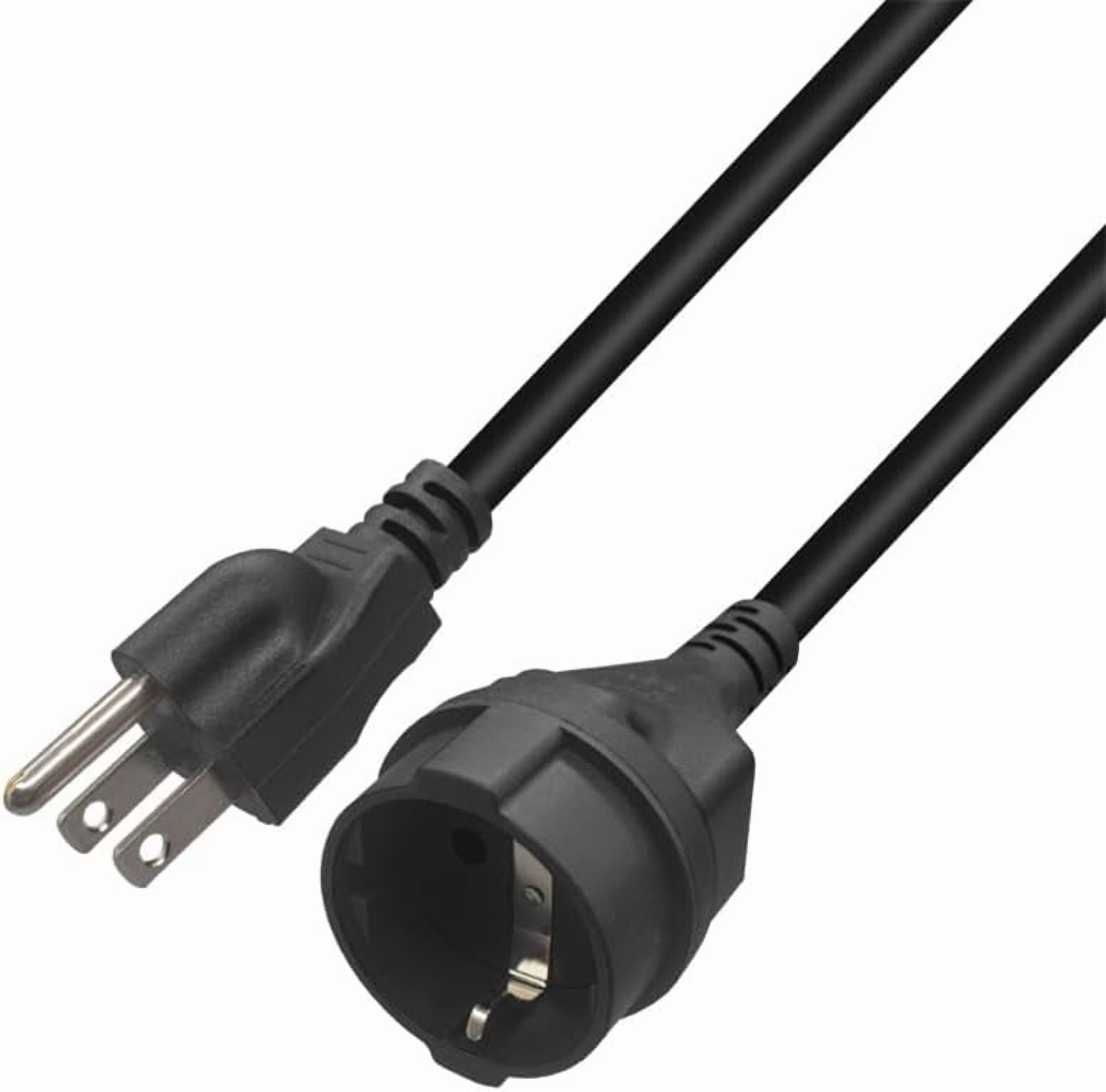 YTGRF-5-15P to CEE7/7 Power Cord,Tops US 3PIN Plug NEMA5-15P to CEE 7/7 Schuko European Female ...