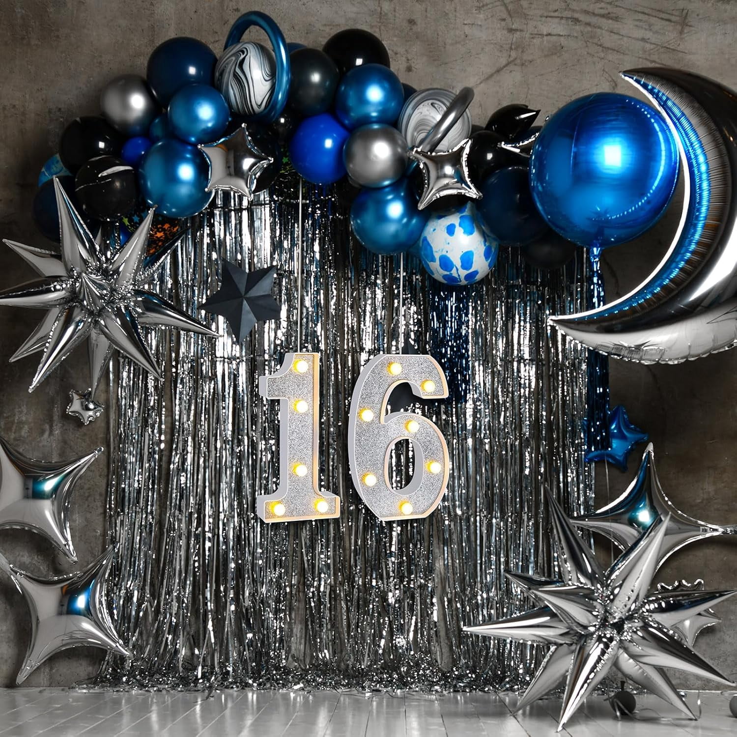 YTGRF-8.7'' Birthday Decorative LED Light up Numbers, Glitter Marquee ...