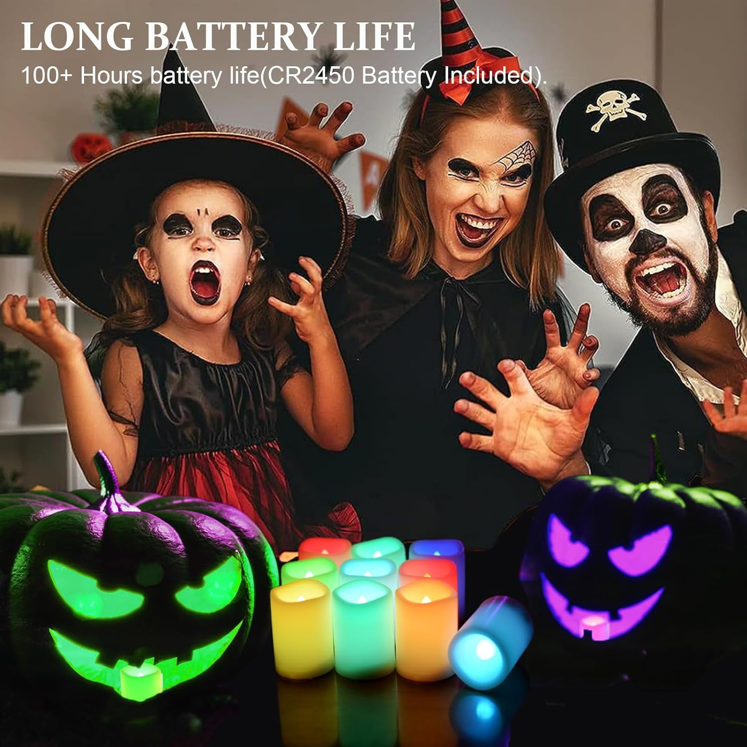 YTGRF-Colored Flameless Votive Candles with Timer-Color Changing Led ...
