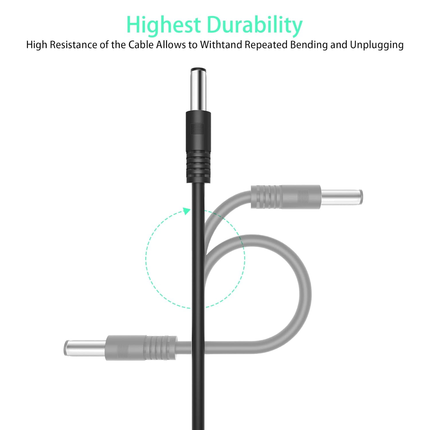YTGRF-DC Power Extension Cable 5.5mm x 2.1mm,12V DC Extension Cord ...