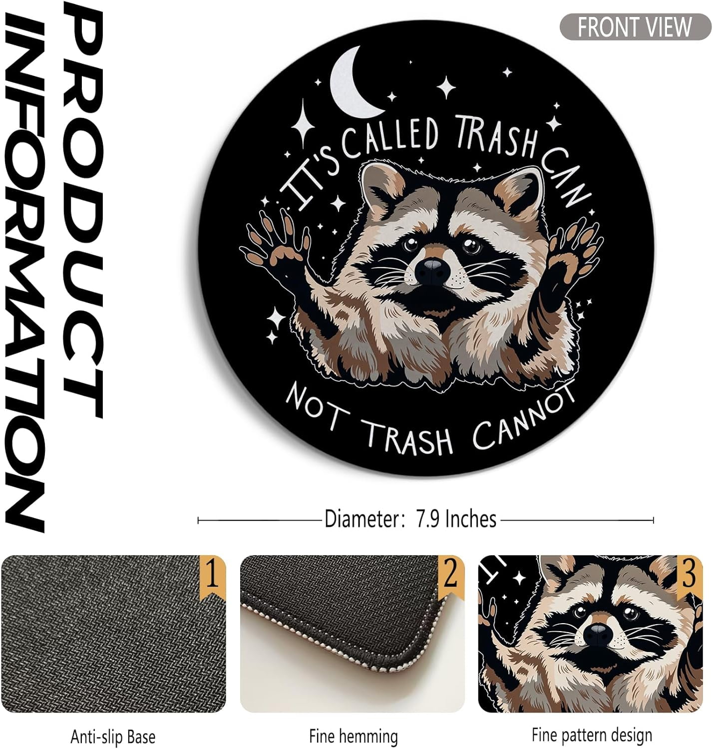 YTGRF-Funny Mouse Pad, It's Called Trash Can Not Trash Cannot Funny ...
