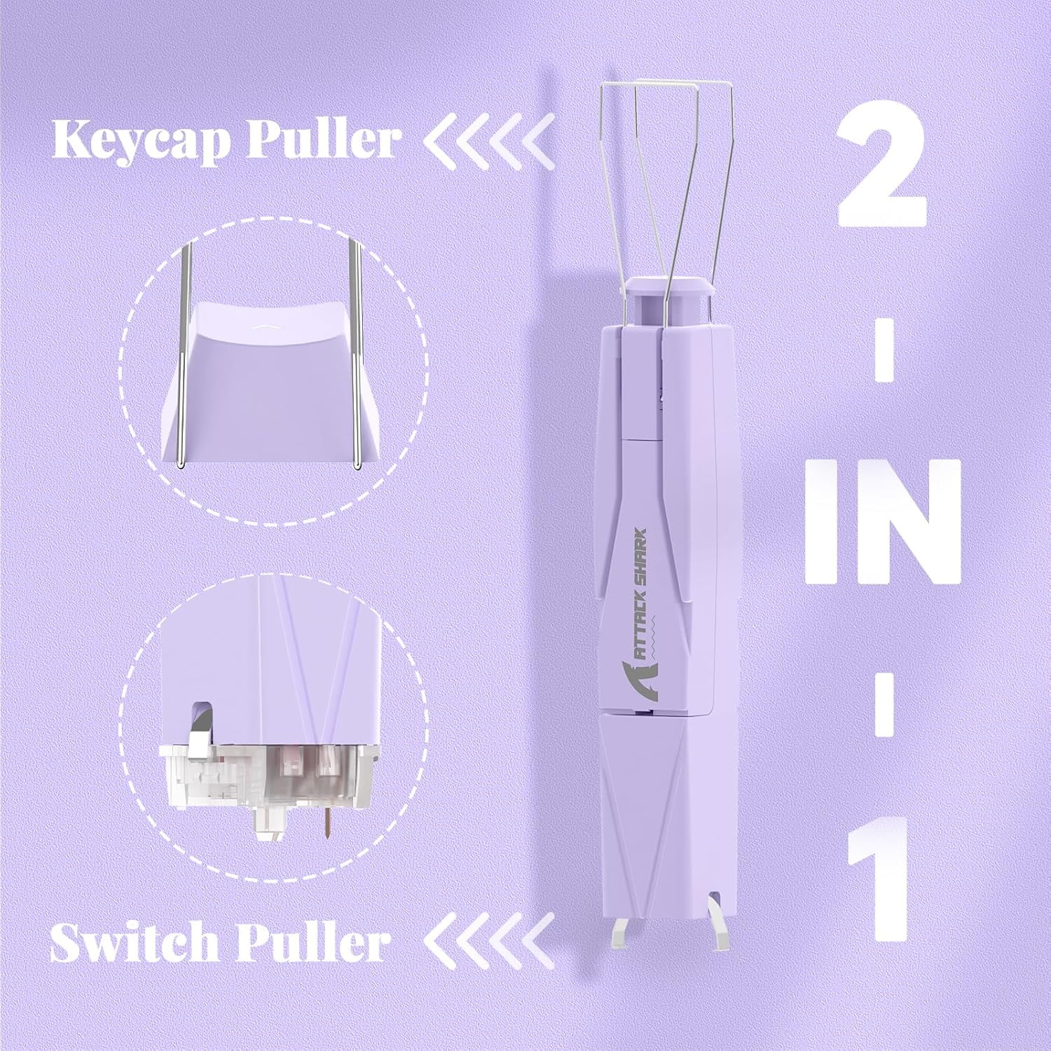 YTGRF-KS01 2-in-1 Switch Puller Keycap Puller for Mechanical Keyboard ...