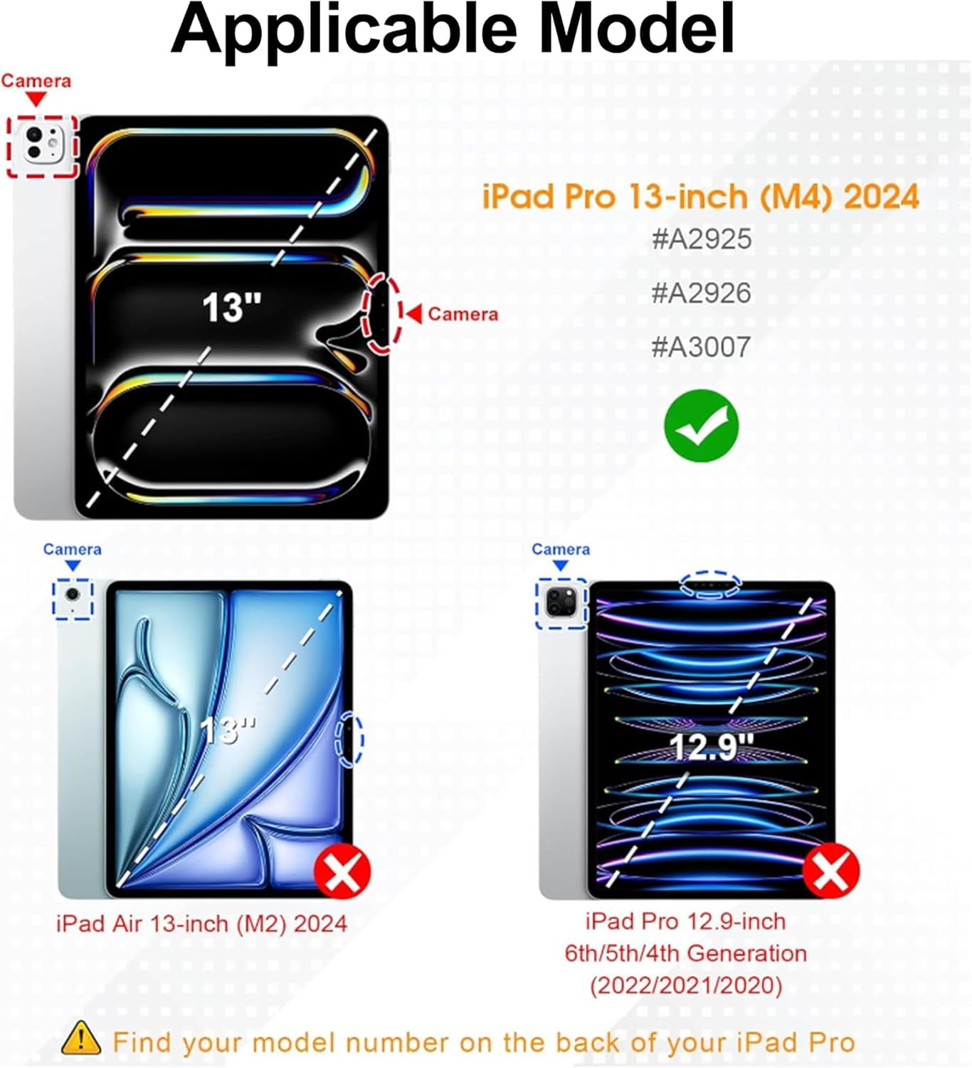 YTGRF-Keyboard Case for iPad Pro 13 inch (M4, 2024), Magnetic ...