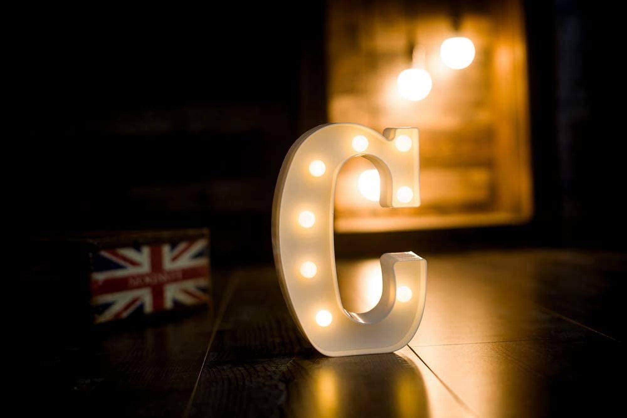 YTGRF-LED Letter Lights Sign Marquee Light Up Letters Sign for Night ...