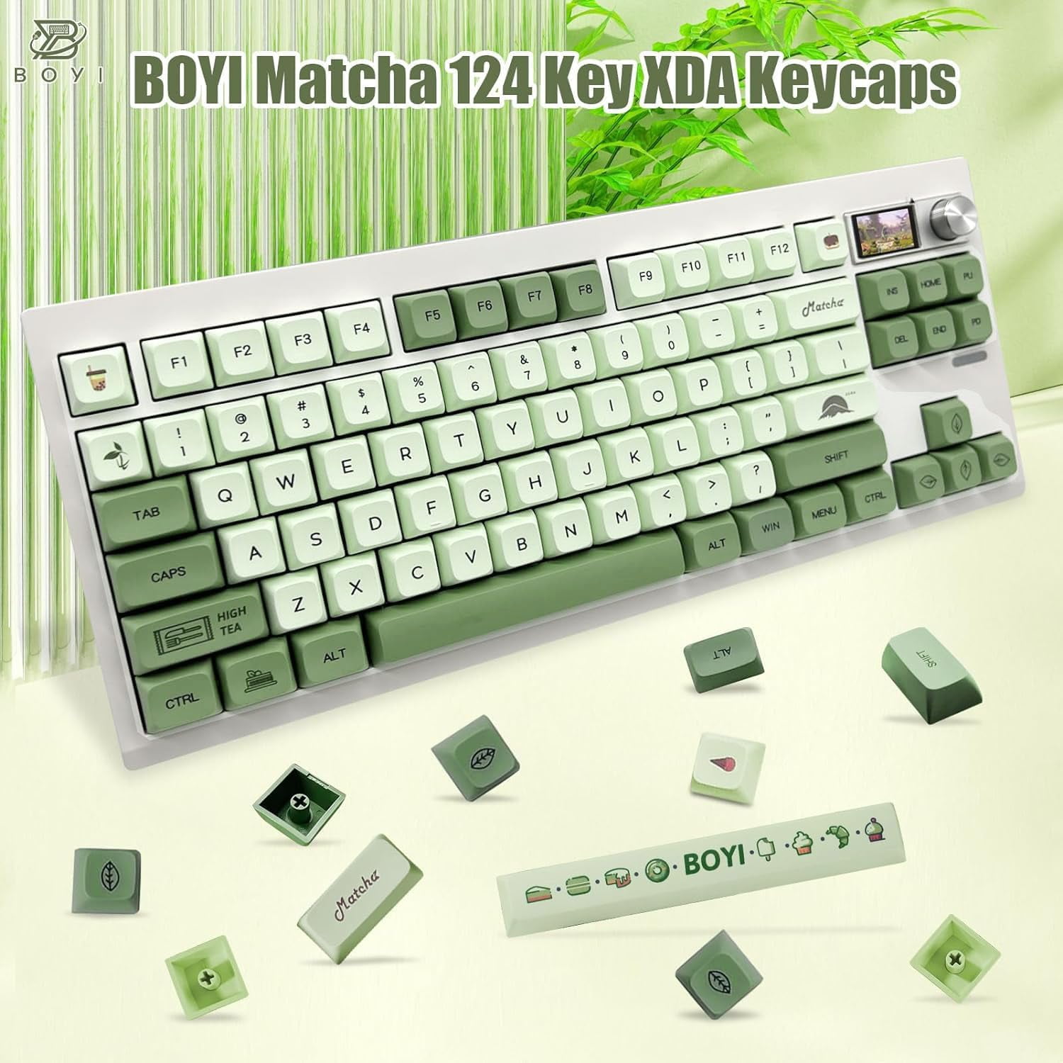 YTGRF-Matcha Custom 124 Key PBT Dye-Sublimated Keycaps,XDA Profile ...