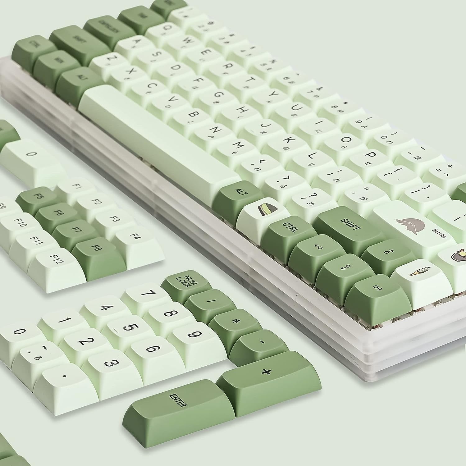 YTGRF-Matcha Keycaps PBT 122-Key Green Gaming keycaps Set XDA Profile ...