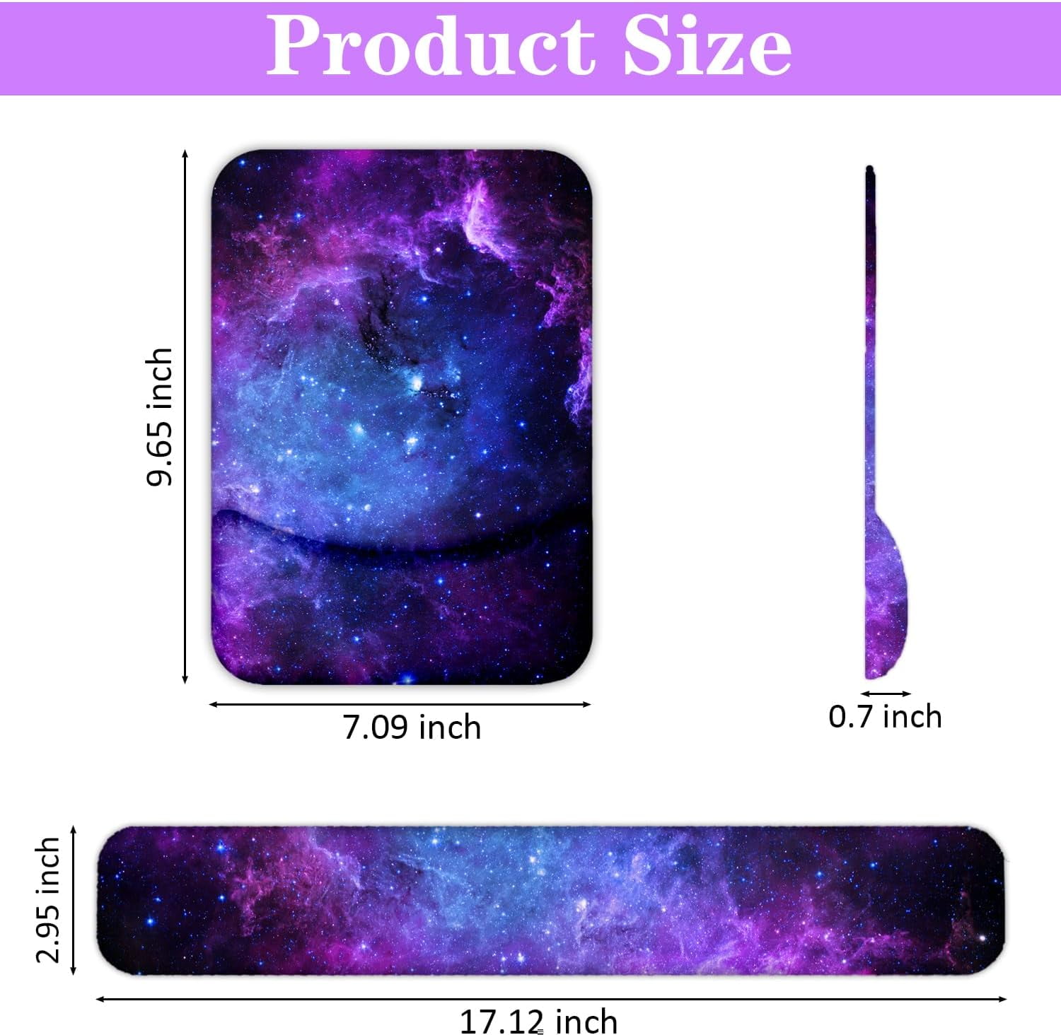 YTGRF-Mouse Pad with Wrist Rest, 3-in-1 Ergonomic Mouse Pad and ...