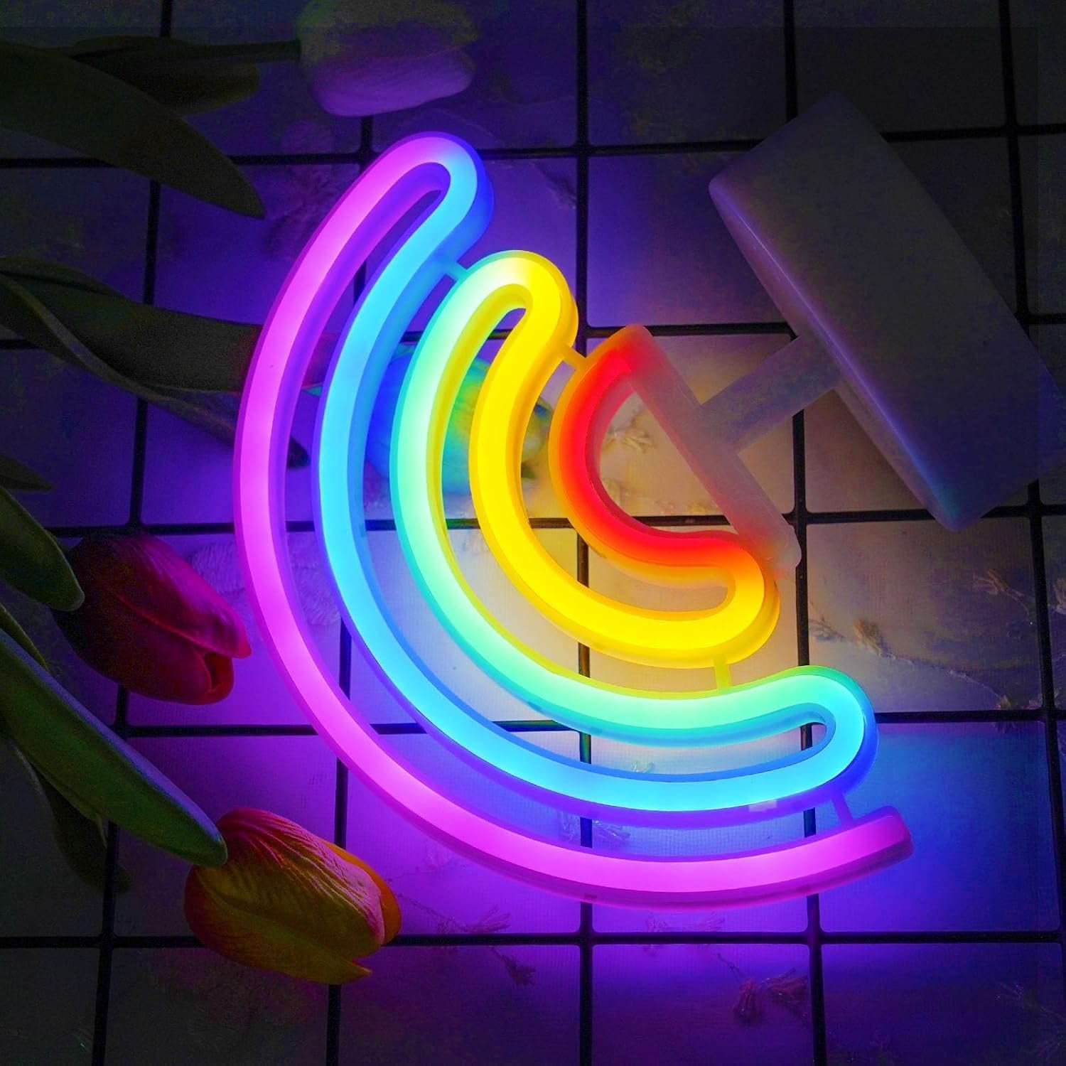 YTGRF-Multicolor Rainbow Neon Lights - Outdoor/Indoor LED Neon Sign ...