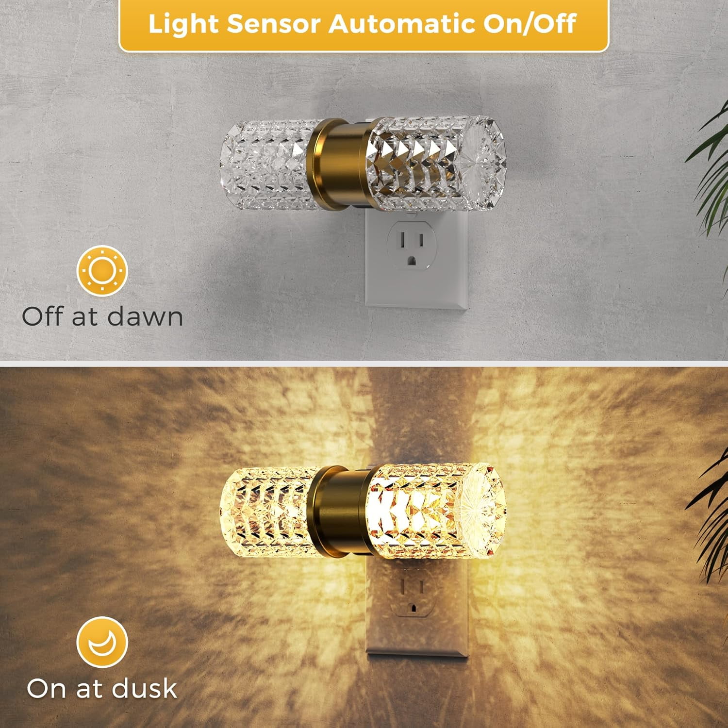 YTGRF-Night Light, Dimmable Night Lights Plug into Wall, 0-100LM ...