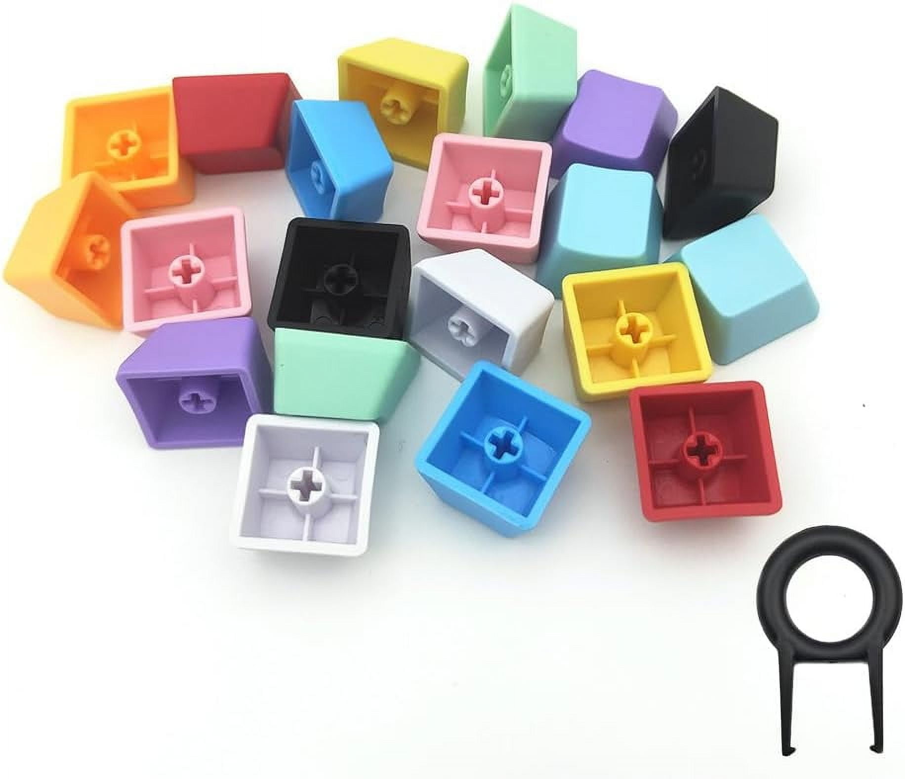 YTGRF-OEM Profile Blank Keycaps PBT Rainbow Mixed Colors 1U R4 Keycap ...