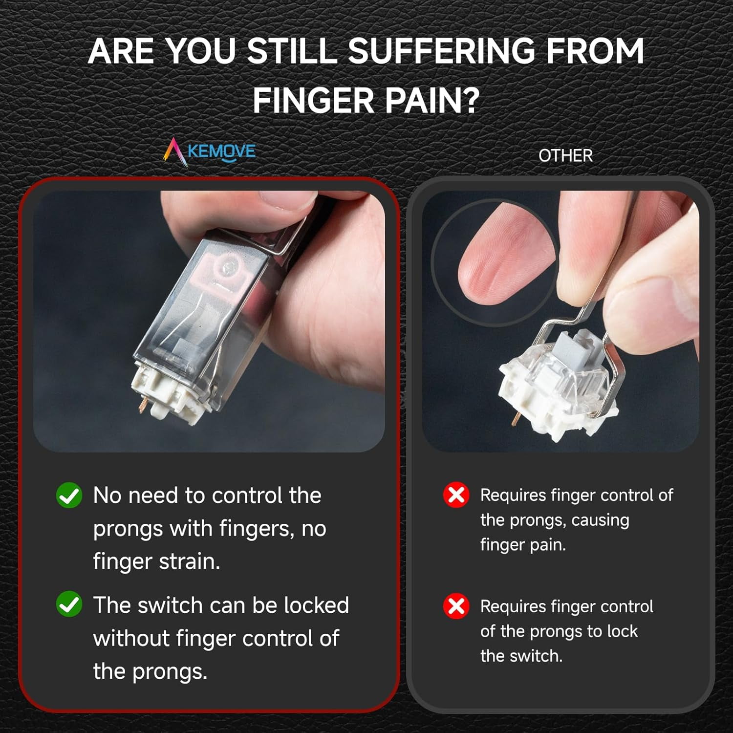 YTGRF-P10 2-in-1 Switch & Keycap Puller for Mechanical Keyboards, Quick ...