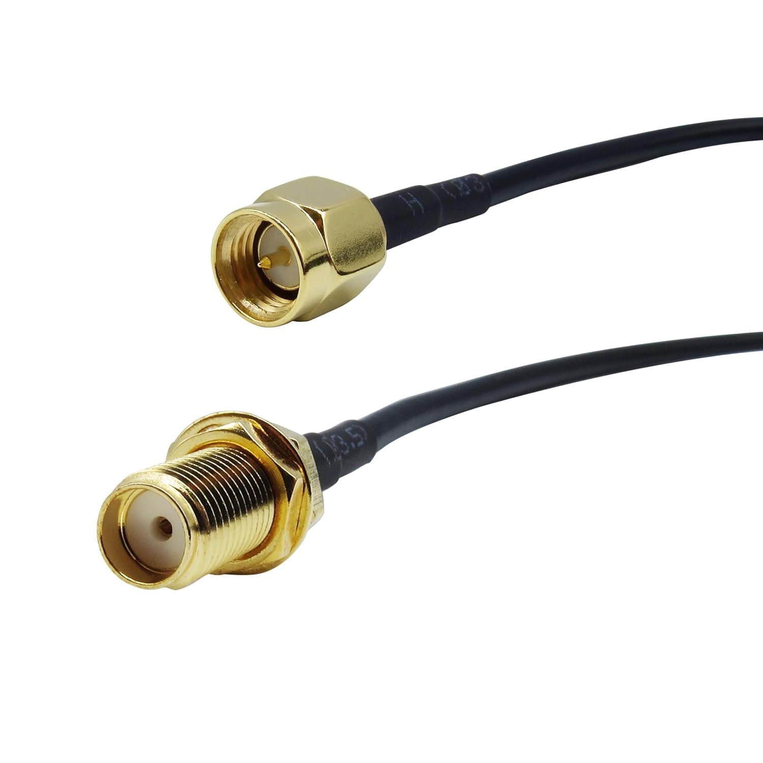 YTGRF-SMA Extension Cable 33ft, SMA Male to Female Low Loss RG174 ...