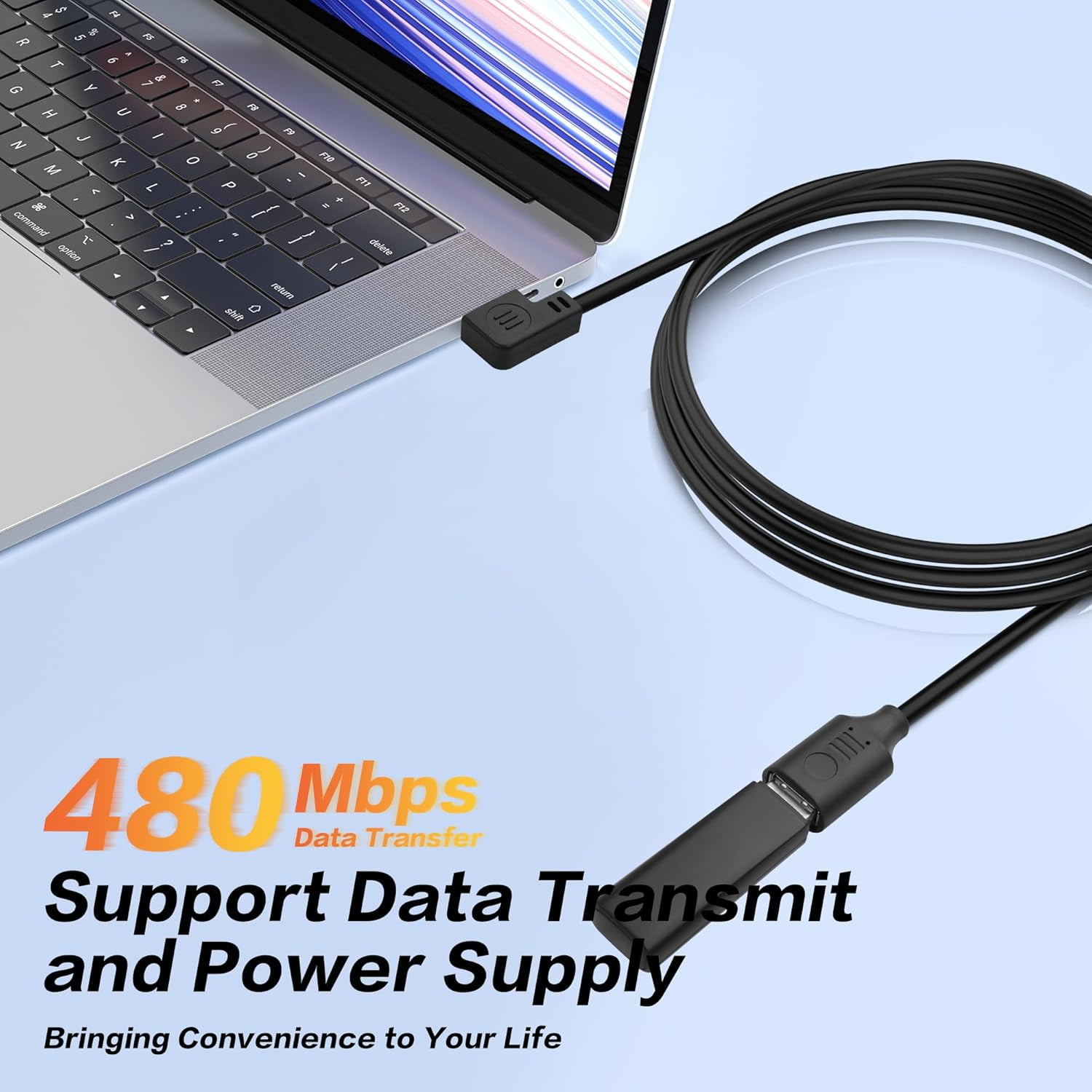 YTGRF-USB Extension Cable with On/Off Switch 90 Degree 4.9FT/1.5M USB A ...