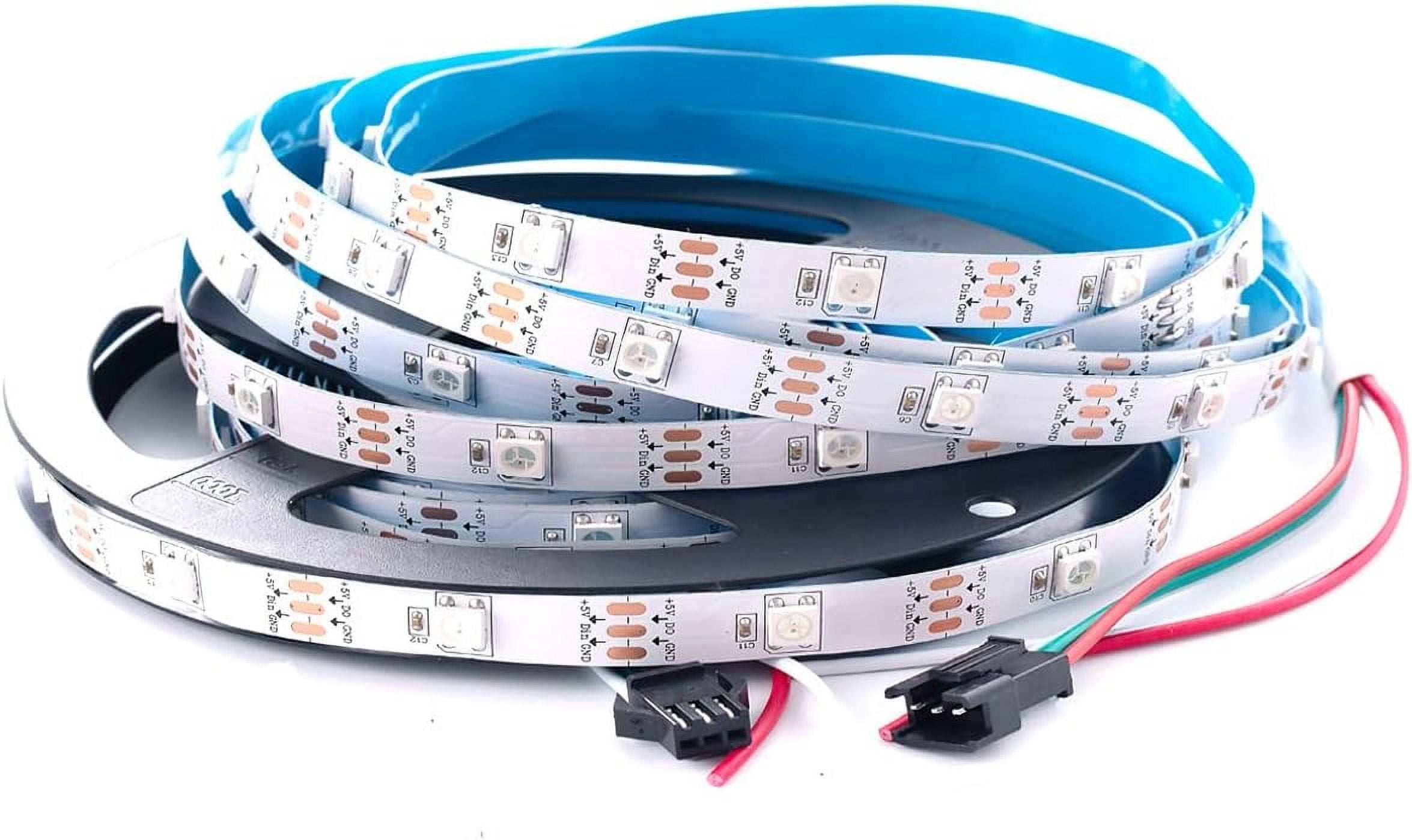 YTGRF-WS2812B LED Strip SMD 5050 Individual Addressable RGB Strip Full ...