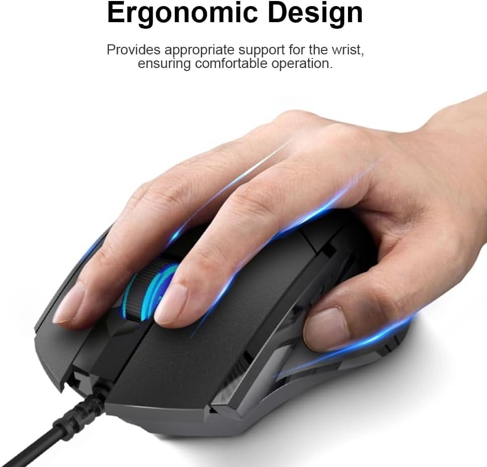 YTGRF-Wired Mouse - USB Computer Corded Mouse with 1200DPI, Responsive ...
