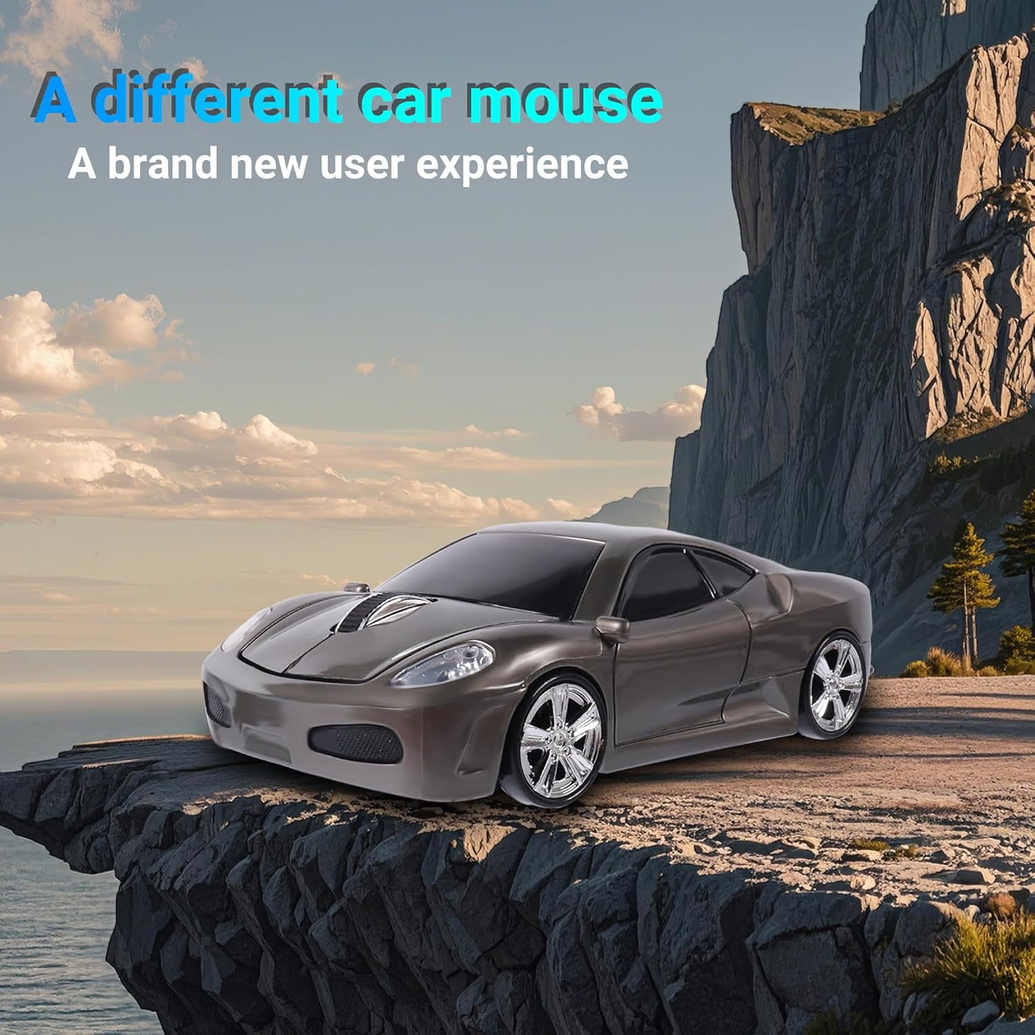 YTGRF-Wireless Mouse 2.4GHz Cool Sport Car Shape Wireless Mouse Optical ...