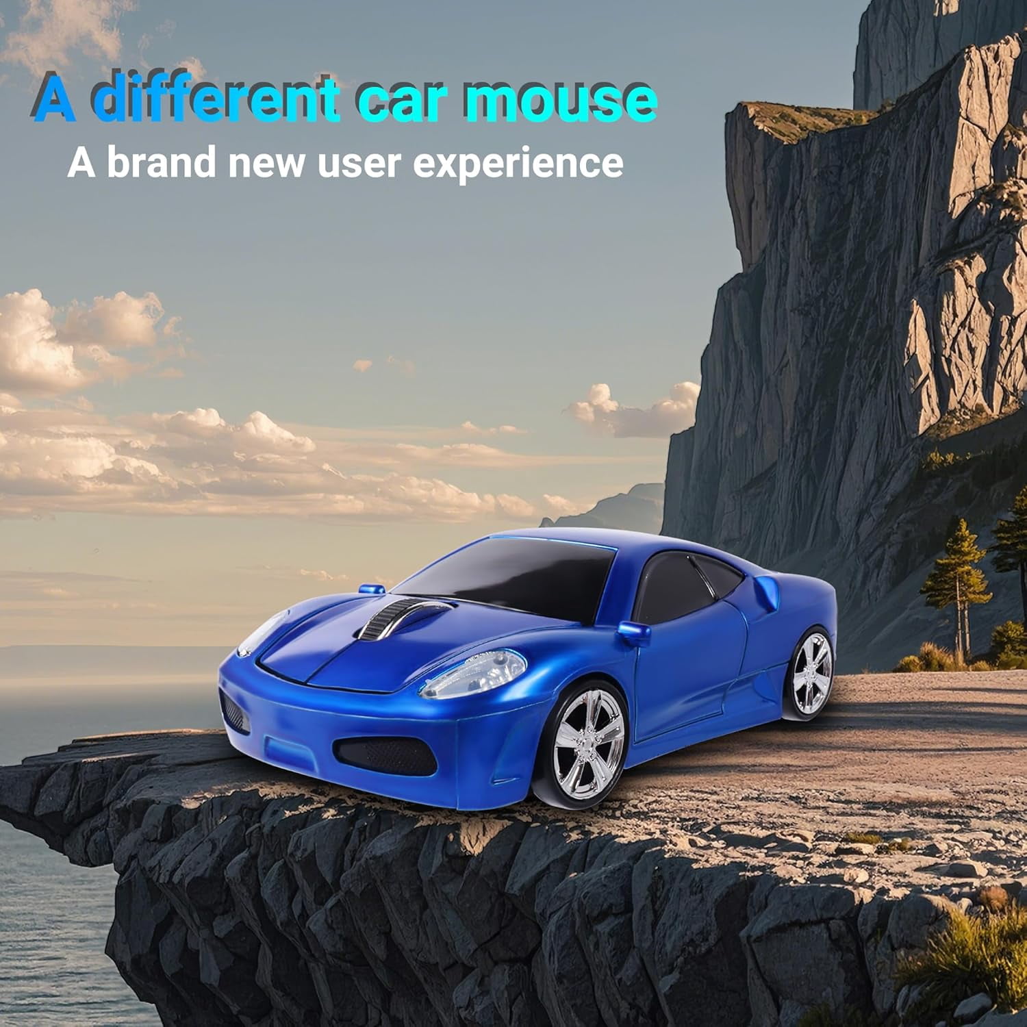 YTGRF-Wireless Mouse, 2.4GHz Cool Sport Car Shape Wireless Mouse ...
