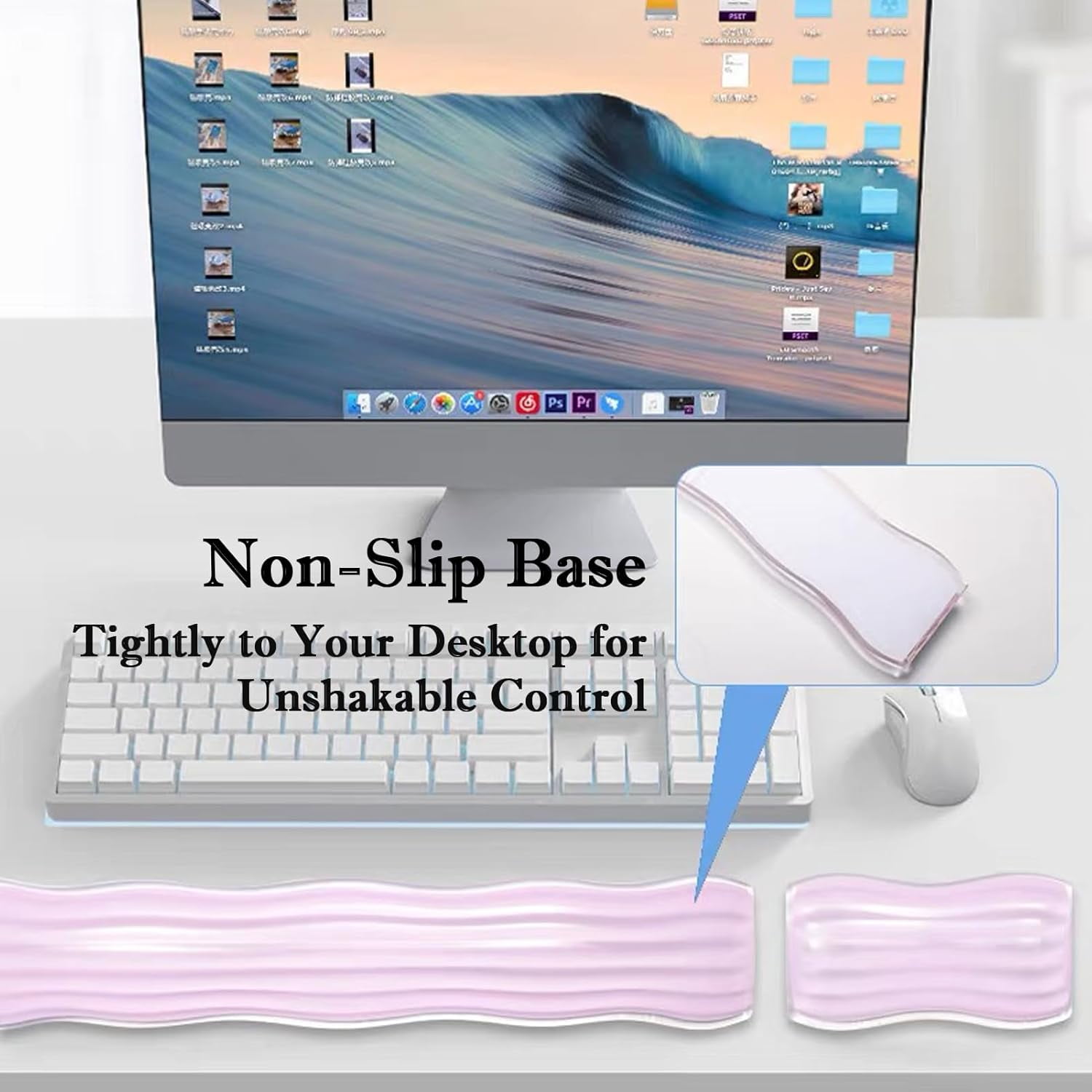 YTGRF-Wrist Rest for Keyboard and Mouse, Ergonomic Gel Keyboard Wrist ...